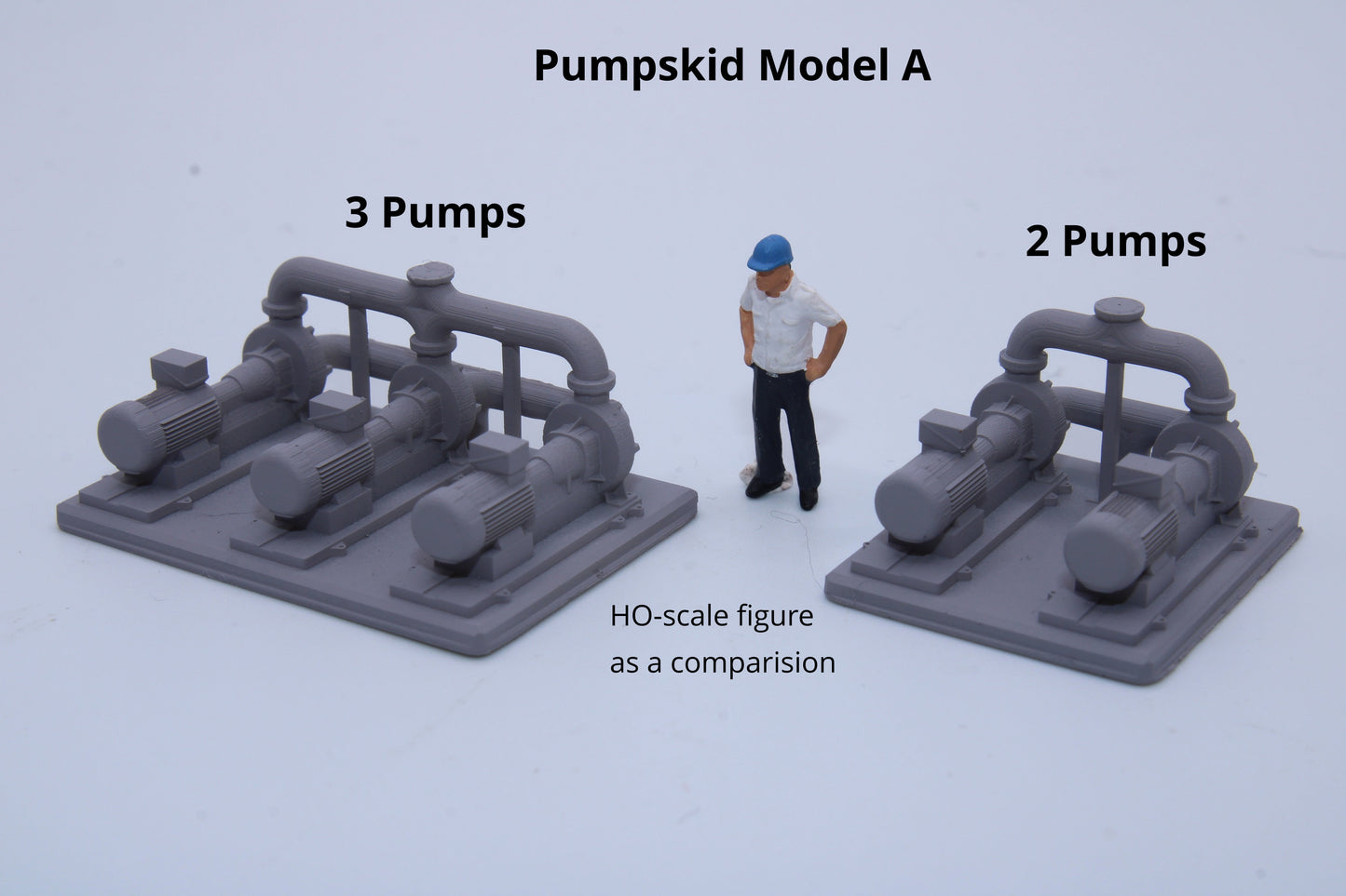 Pumpskid with 2 or 3 pumps Model A - HO scale – Feisters Miniatures