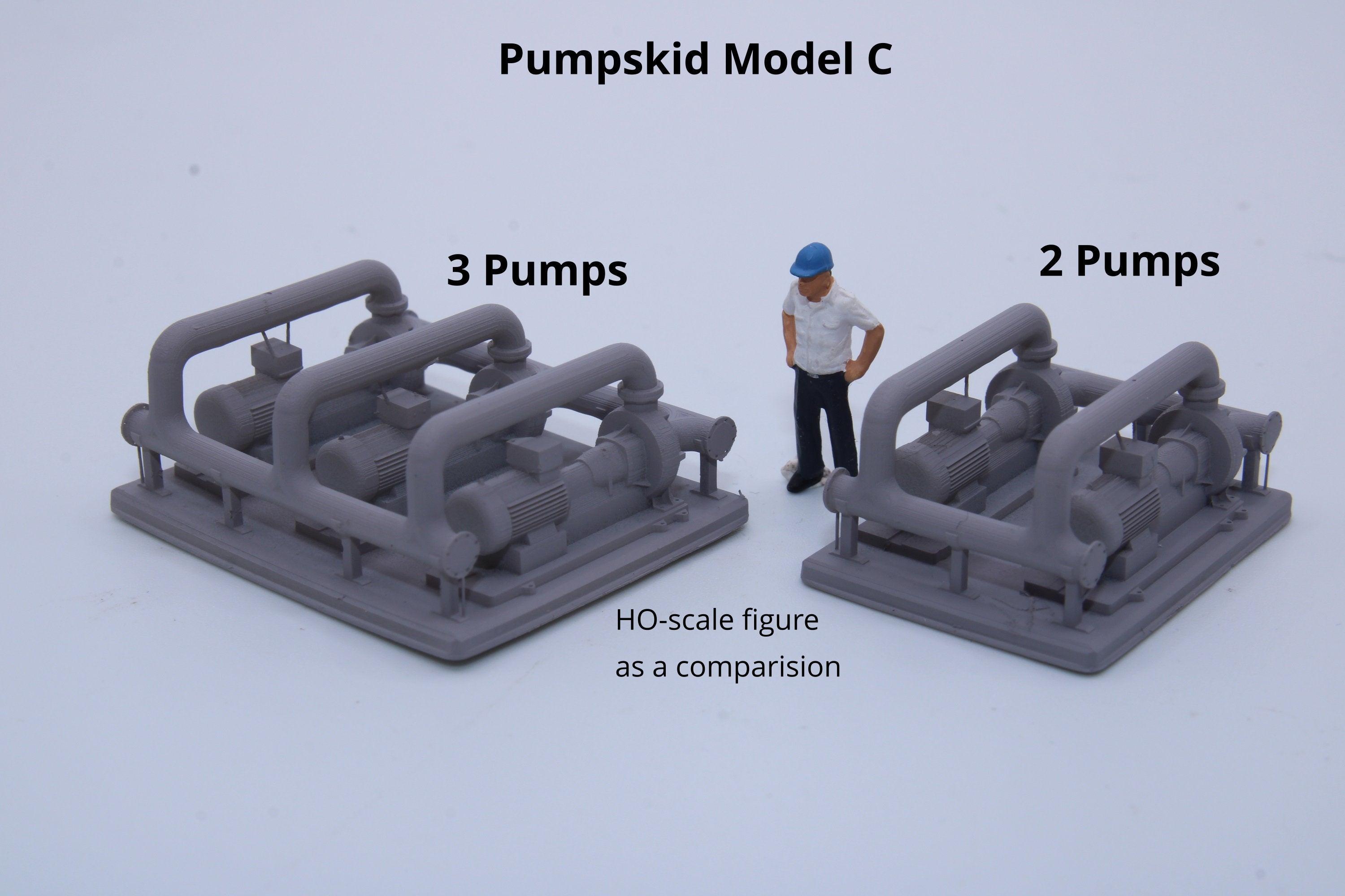 Pumpskid with 2 or 3 pumps Model C - HO scale – Feisters Miniatures
